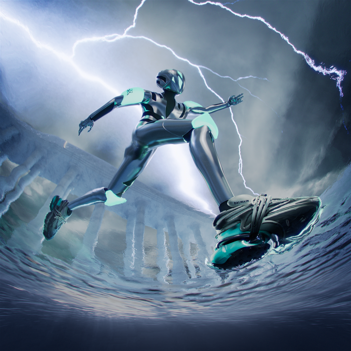 The article: Balmain x Space Runners collaboration