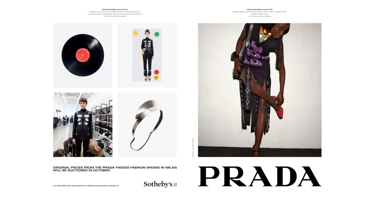 这篇文章。文章标题：PRADA FALL/WINTER 2020 WOMEN’S AND MEN’S ADVERTISING CAMPAIGN ...